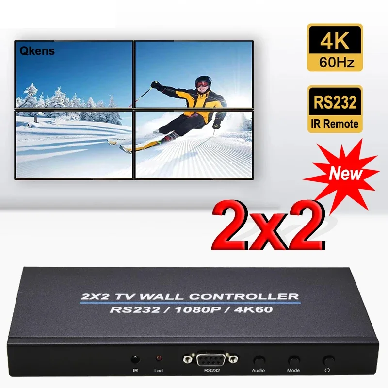 4K-60Hz-2x2-HDMI-Video-Wall-Controller-1x2-1x3-1x4-2x1-3x1-4x1-Video ...