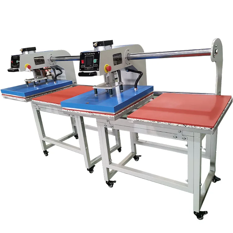 40-60CM-Up-Slide-Pneumatic-Double-Station-semi-Auto-Heat-Transfer-Press ...