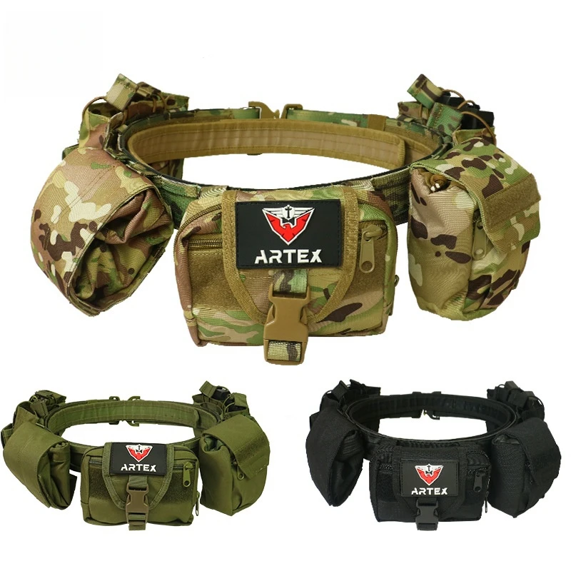 Outdoor-Battle-Belt-Sets-Duty-Belts-Law-Enforcement-Airsoft-Utility ...