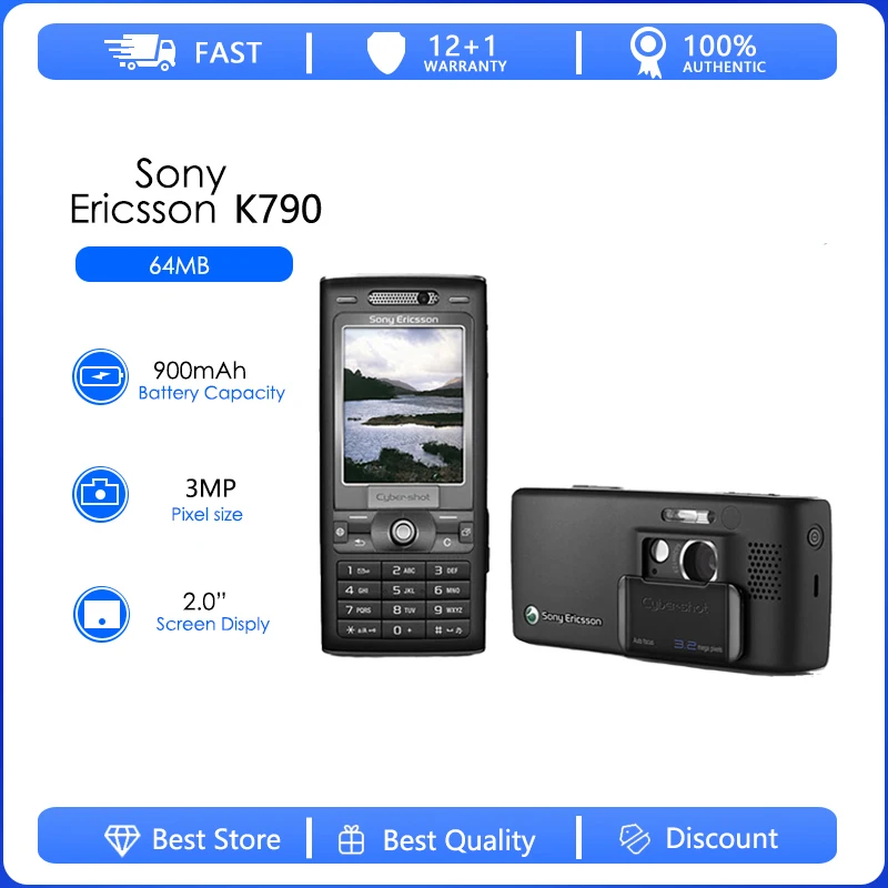 Sony-Ericsson-K790-Refurbished-Original-Unlocked-K790i-3G-GSM-Tri-Band ...