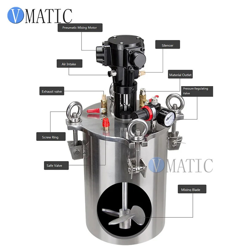 Free Shipping Stainless Steel Air Pressure Glue Dispensing Pressure ...