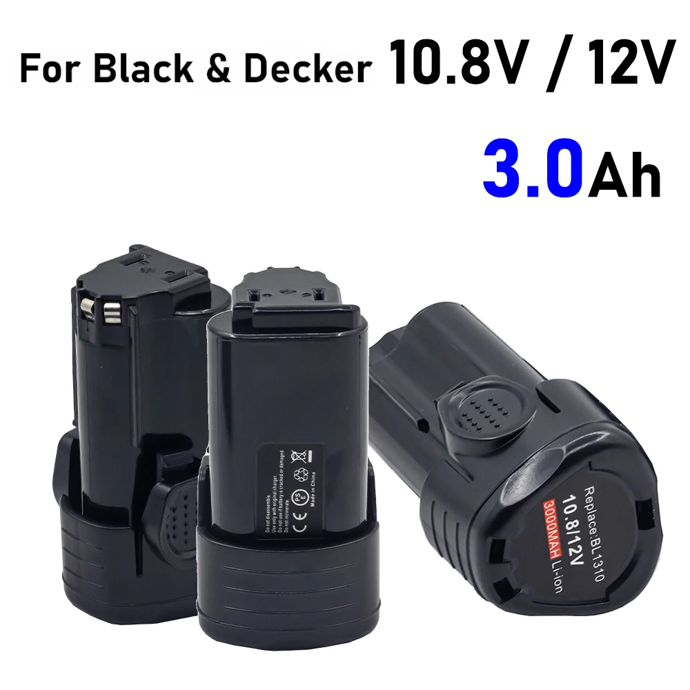 10-8V-12V-3-0Ah-Battery-For-Black-Decker-BL1110-BL1310-BL1510-LB12 ...