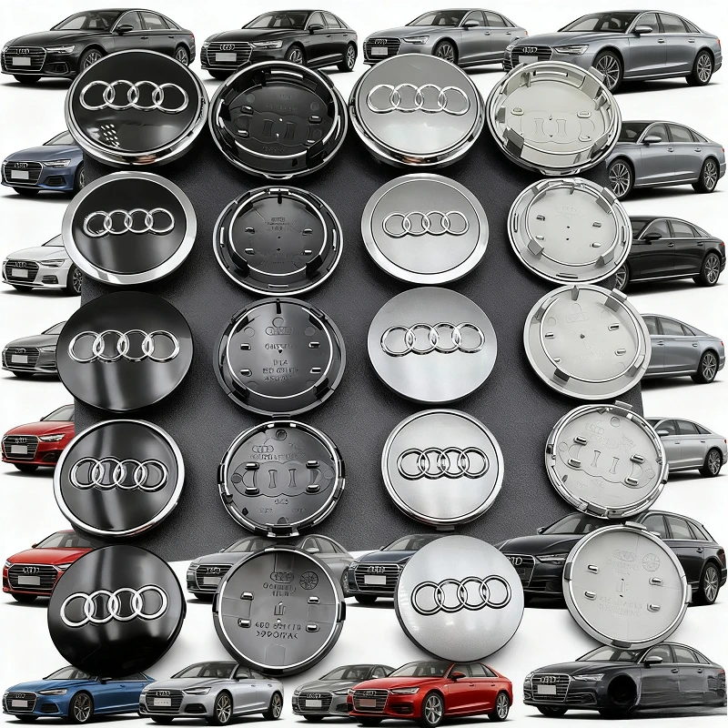 4Pcs Audi Car Wheel Center Hub Caps 60 61 68 69 Compatible with A7 A8 ...