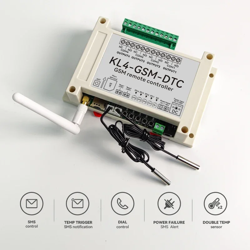 KL4-GSM-GSM-4-Channel-Relay-Output-Remote-Switch-Controller-With ...