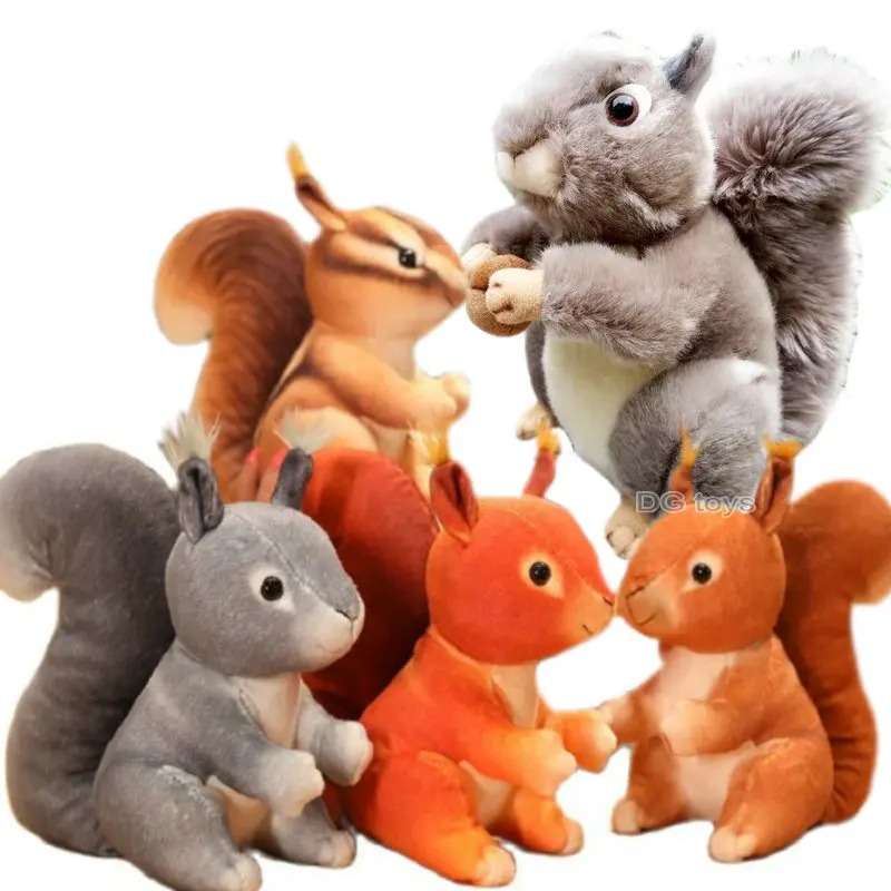1pc-25cm-Squirrel-Plush-Toy-Stuffed-Simulation-Striped-Squirrel-Forest ...