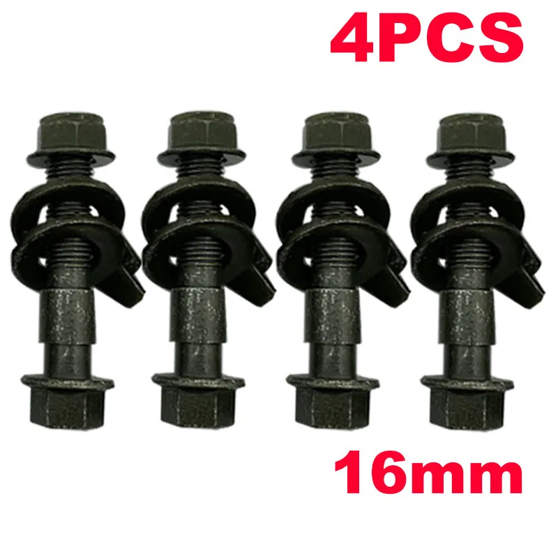 4PCS/SET 16mm 10.9 Steel Wheel Alignment Camber Bolt Eccentric Screw ...