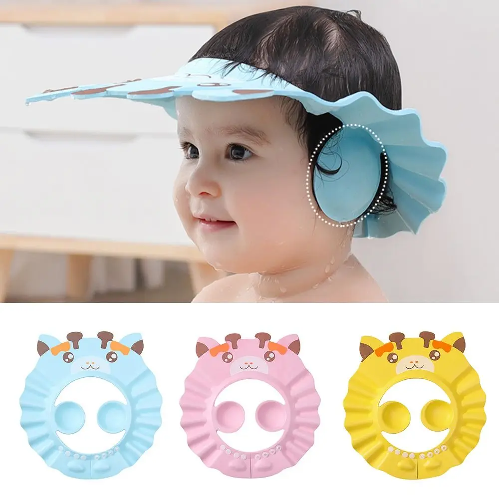For-Kid-Children-Toddlers-Shampoo-Protection-Shower-Cap-Head-Cover-Baby ...