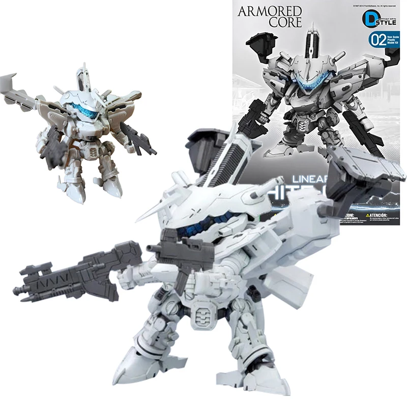 Armored-Core-Anime-Figure-Kit-Modelo-de-Montagem-Estatueta-White-Glint ...