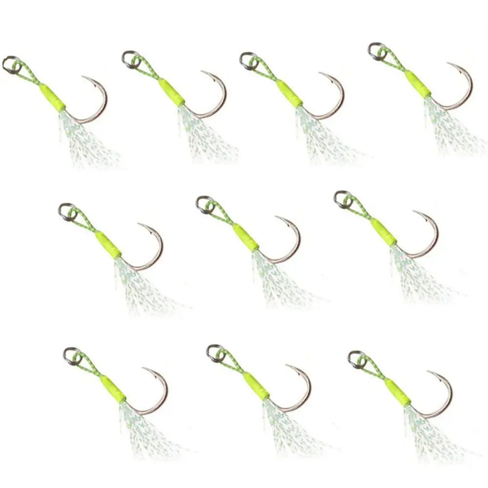 10pcs-Lot-Luminous-Fishing-Lure-Slow-Jigging-Fishing-Cast-Jigs-Assist-Hook-Barbed-Single-Jig ...