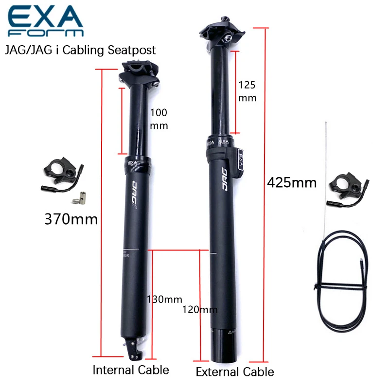 KS EXAForm JAG JAGi external Travel 100mm 125mm Bike Seat Post JAG-I ...