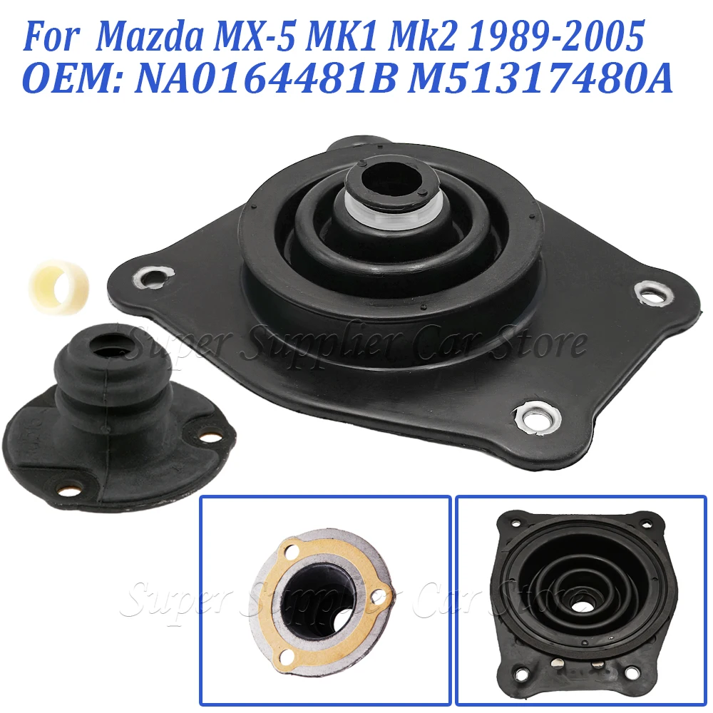 New A Set Car Gear Shift Lever Knob Bushing Boot Gaiter Kit For Mazda ...