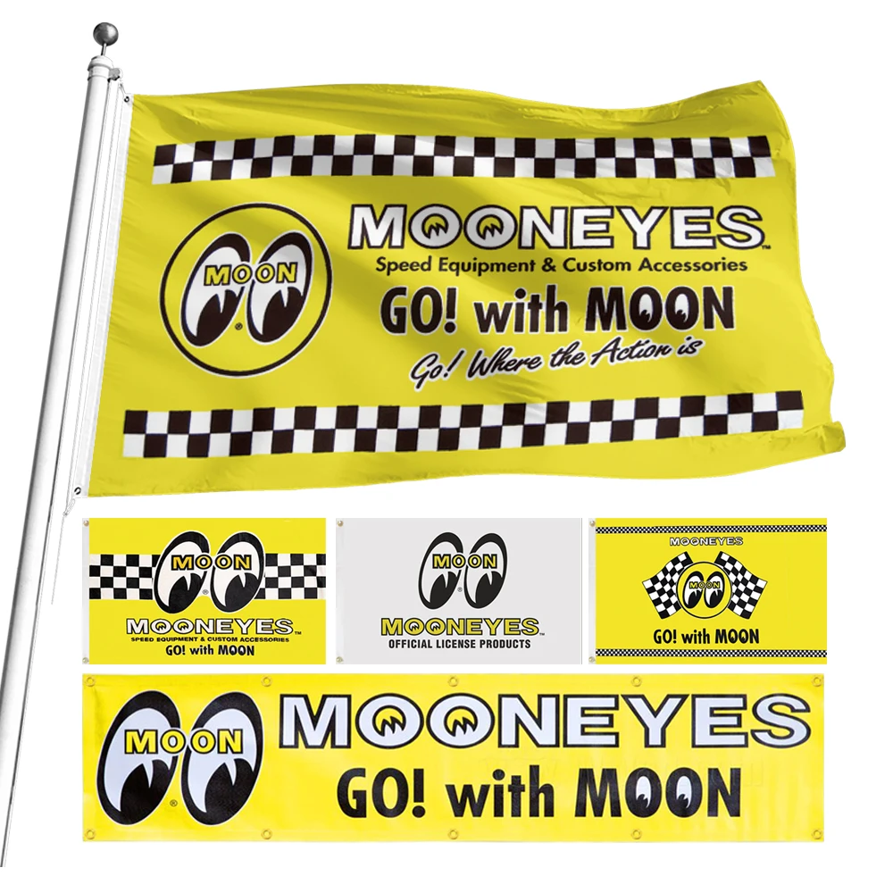 Mooneyes-Banni-re-en-polyester-personnalis-e-d-coration-d-int-rieur-ext ...