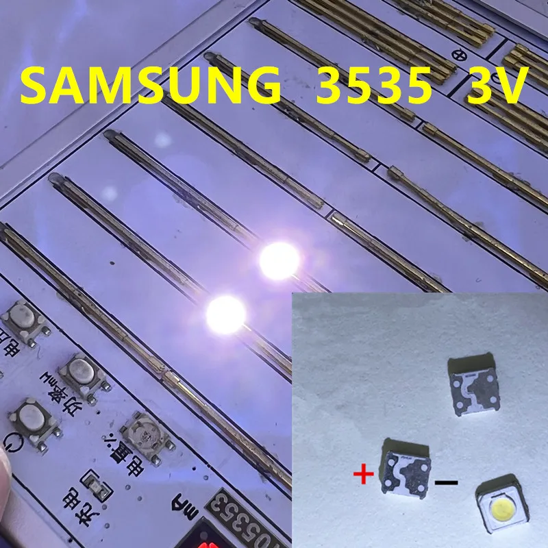 1000pcs LED 3537 3535 Light Beads Cool white High Power 1W 3V 110LM For ...