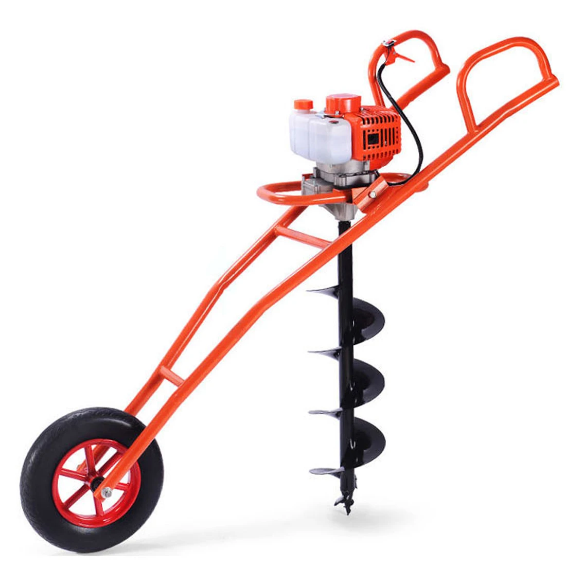 Pile-digger-digging-pit-artifact-small-orchard-drilling-rig-drilling ...