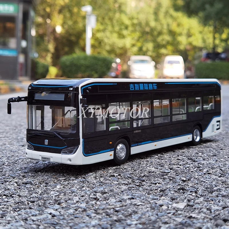 New 1/43 Geely C12E Pure Electric Vehicle Metal Diecast Model Car Bus ...