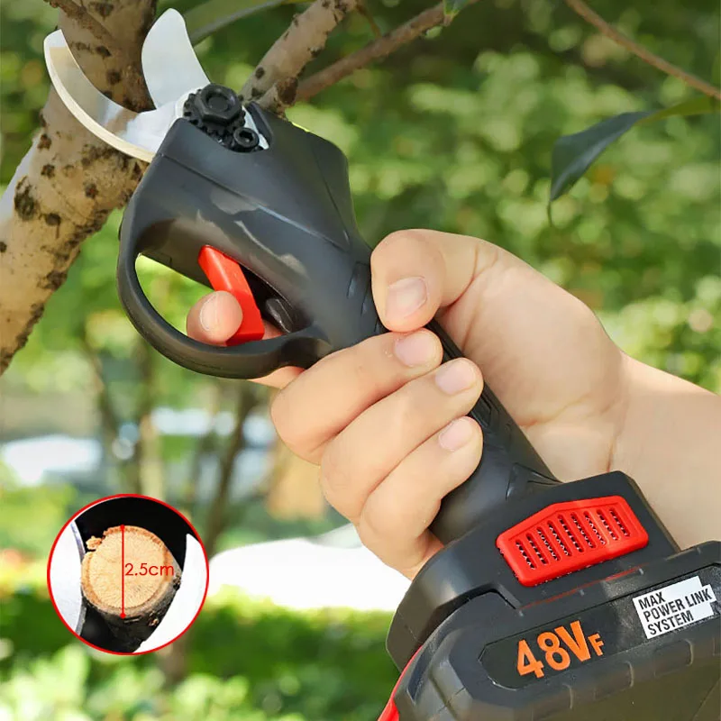 25mm-Electric-Pruning-Shears-Brushless-Cordless-Battery-Scissors ...