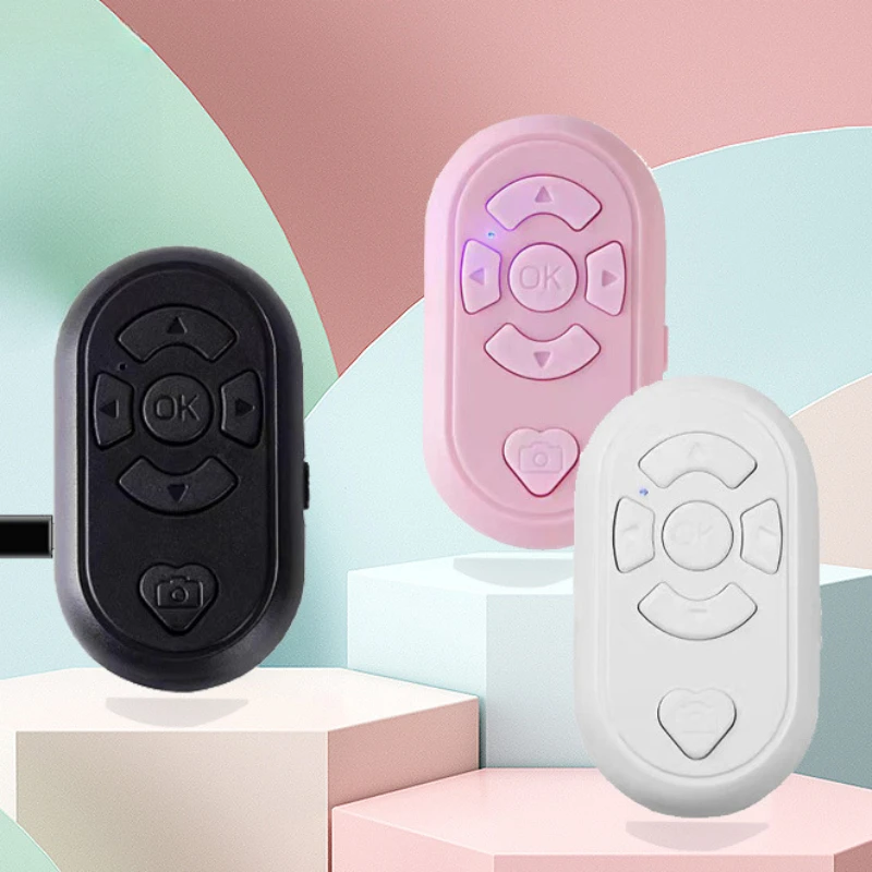 Rechargeable-Bluetooth-compatible-Remote-Controller-7-Buttons-Wireless-Mobile-Phone-Selfie-Photo ...