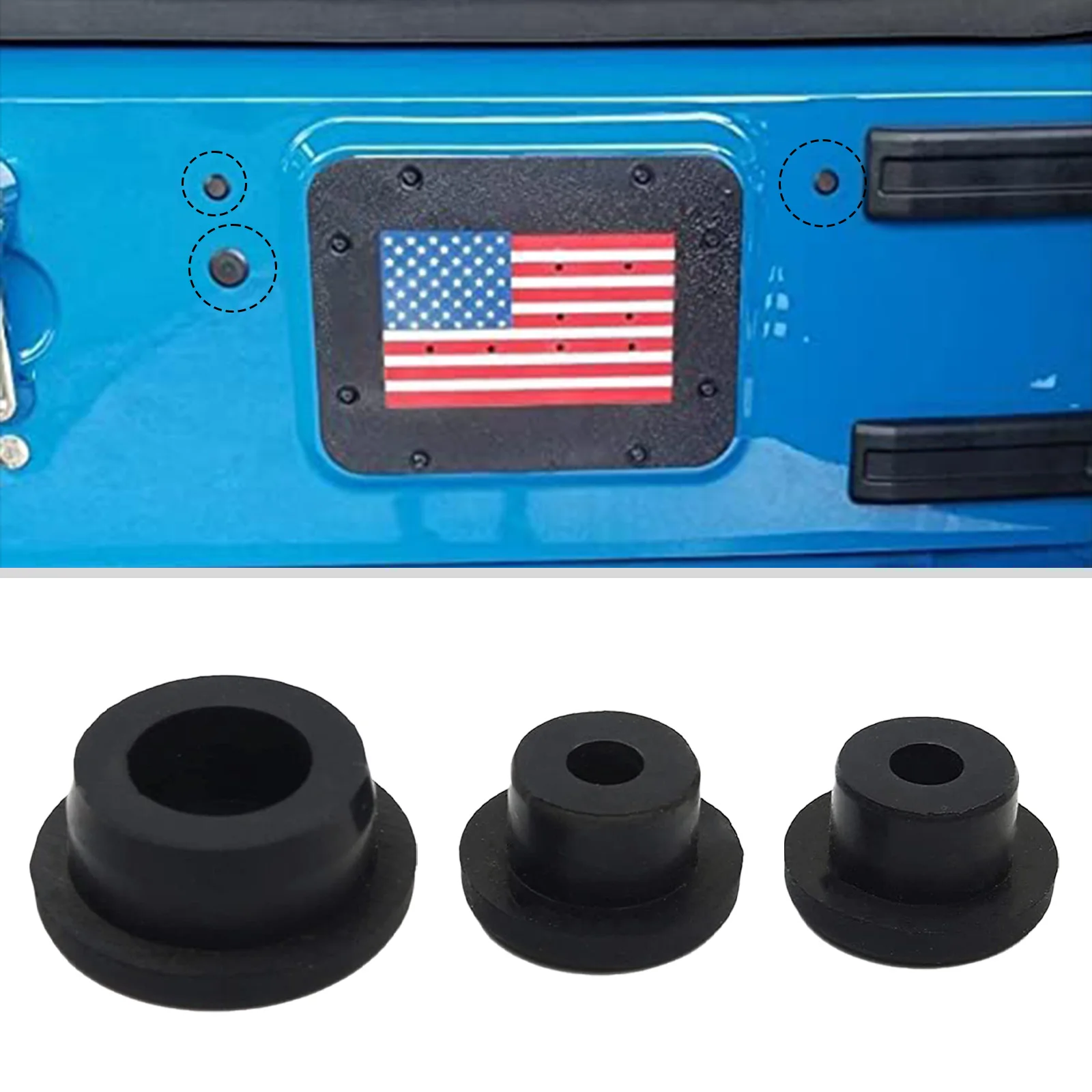 Tailgate-Door-Round-Hole-Plug-Waterproof-Dust-Plugs-for-Jeep-Wrangler ...
