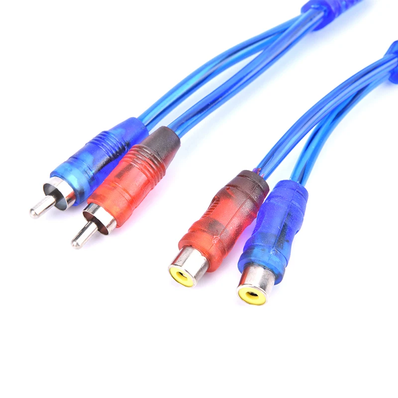 Car Audio Cable 1 Male To 2 Female/ 1 Female RCA 2 Male Adapter Cable ...
