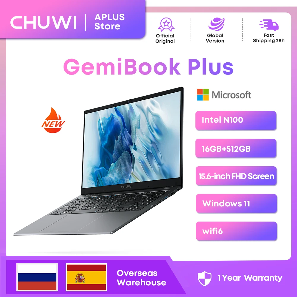 CHUWI-GemiBook-Plus-Laptop-15-6-Intel-N100-Graphics-for-12th-Gen-1920 ...