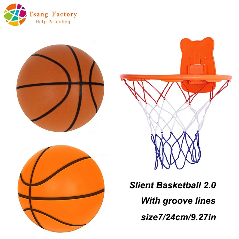 Slient-Basketball-2-0-With-Groove-Lines-PU-Foam-Quiet-Mute-Ball-No ...