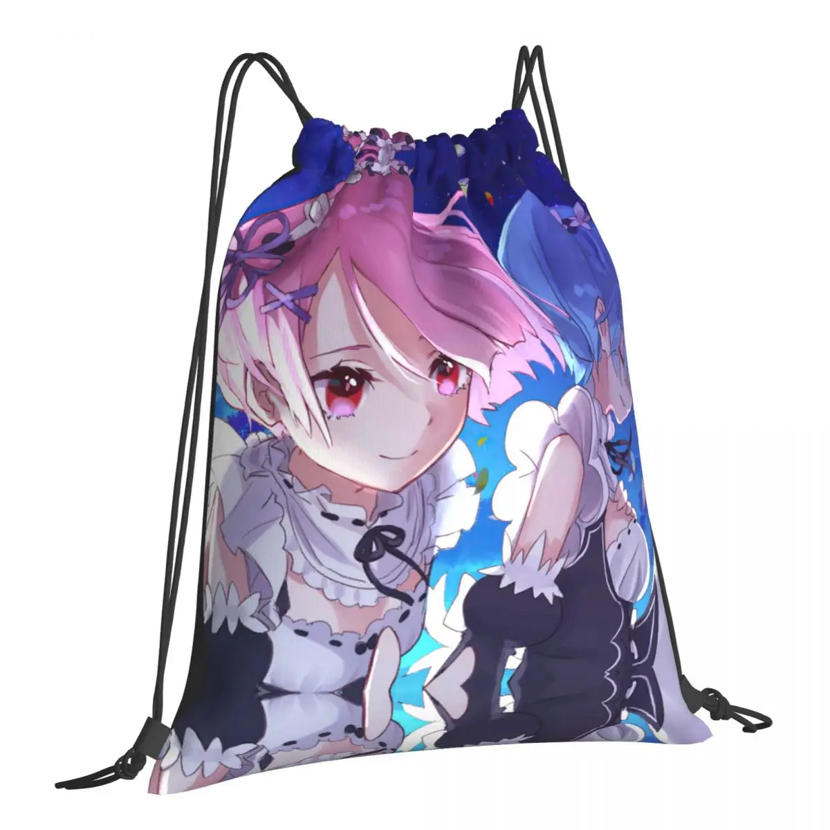 Ram And Rem0 Re Zero Anime 나츠키 스바루 카와이 Drawstring Bags 체육관 신발 Teen ...