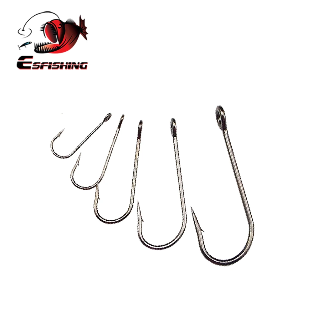 ESFISHING Fishing Barb hook Carbon Steel Single Hooks fishing tackle ...