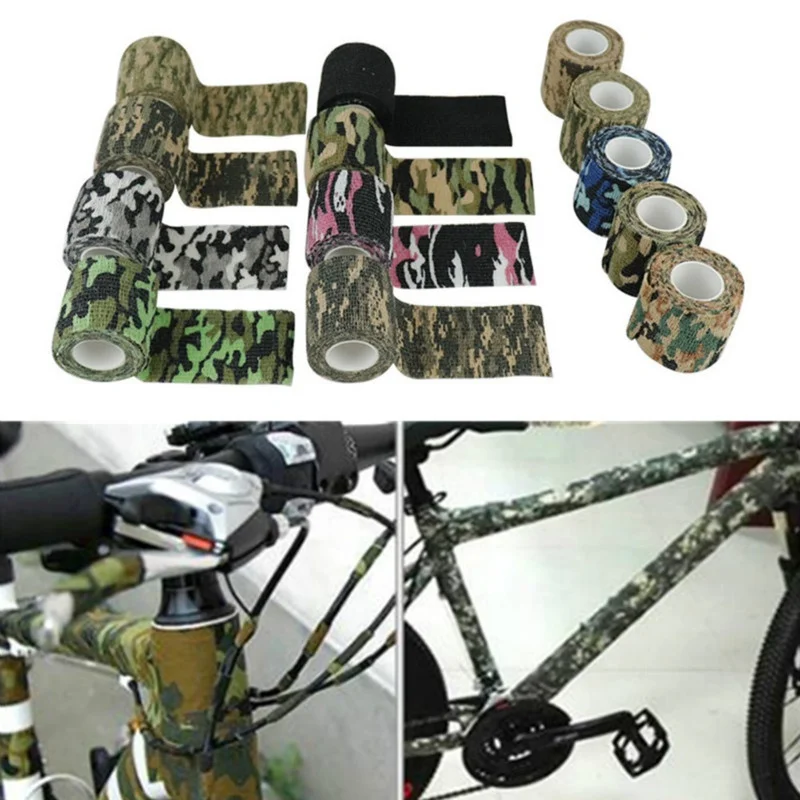 4.5mx5cm Non-woven Retractable Bicycle Camouflage Tape Protective ...