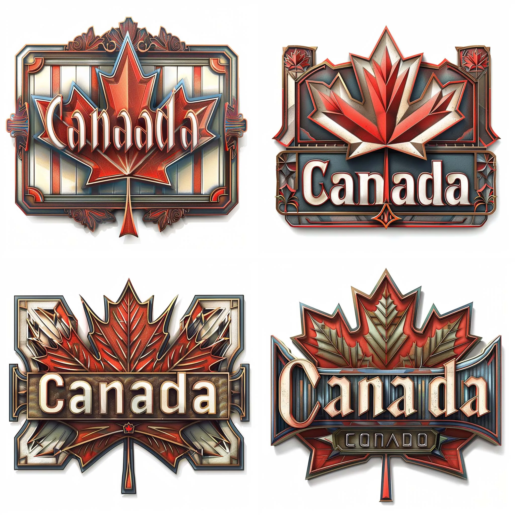 Canada-National-Logo-Decorative-Badges-Decal-Cartoon-Sticker-For-Car ...
