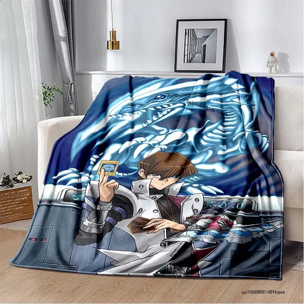 Anime-Yu-Gi-Oh-Card-Yugioh-Throw-Blanket-Blue-Eyes-White-Dragon-Anime ...