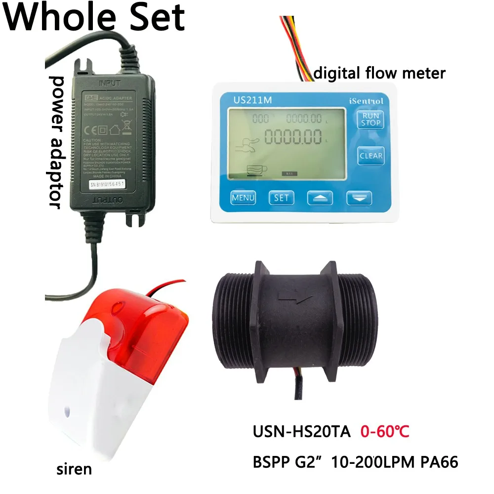 US211MA-Water-Flow-Meter-Totalizer-Alarmer-and-PA66-USN-HS20TA-Liquid ...