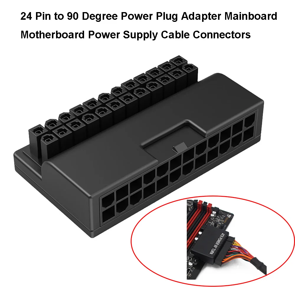 24-Pin-to-90-Degree-ATX-desktop-power-supply-Adapter-board-Power-Supply ...