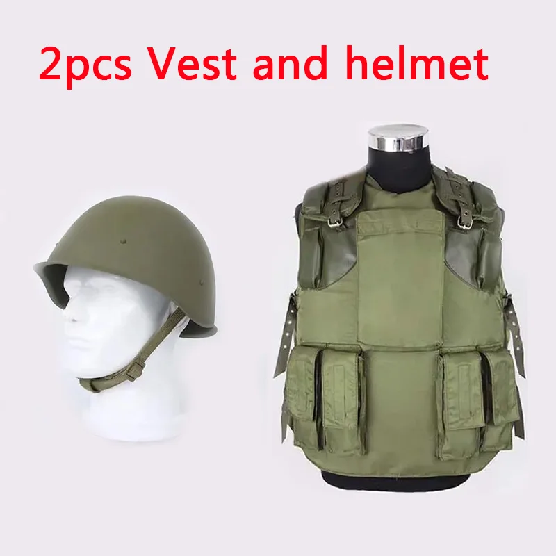 Copy-Soviet-Russia-Steel-Tactical-Helmet-SSh-40-and-6B3-Tactical ...