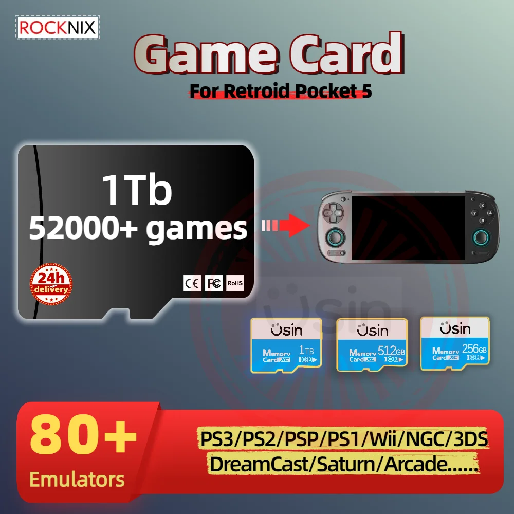 TF Game Card For Retroid Pocket 5 RP5 plug&play Classic Retro Games ...