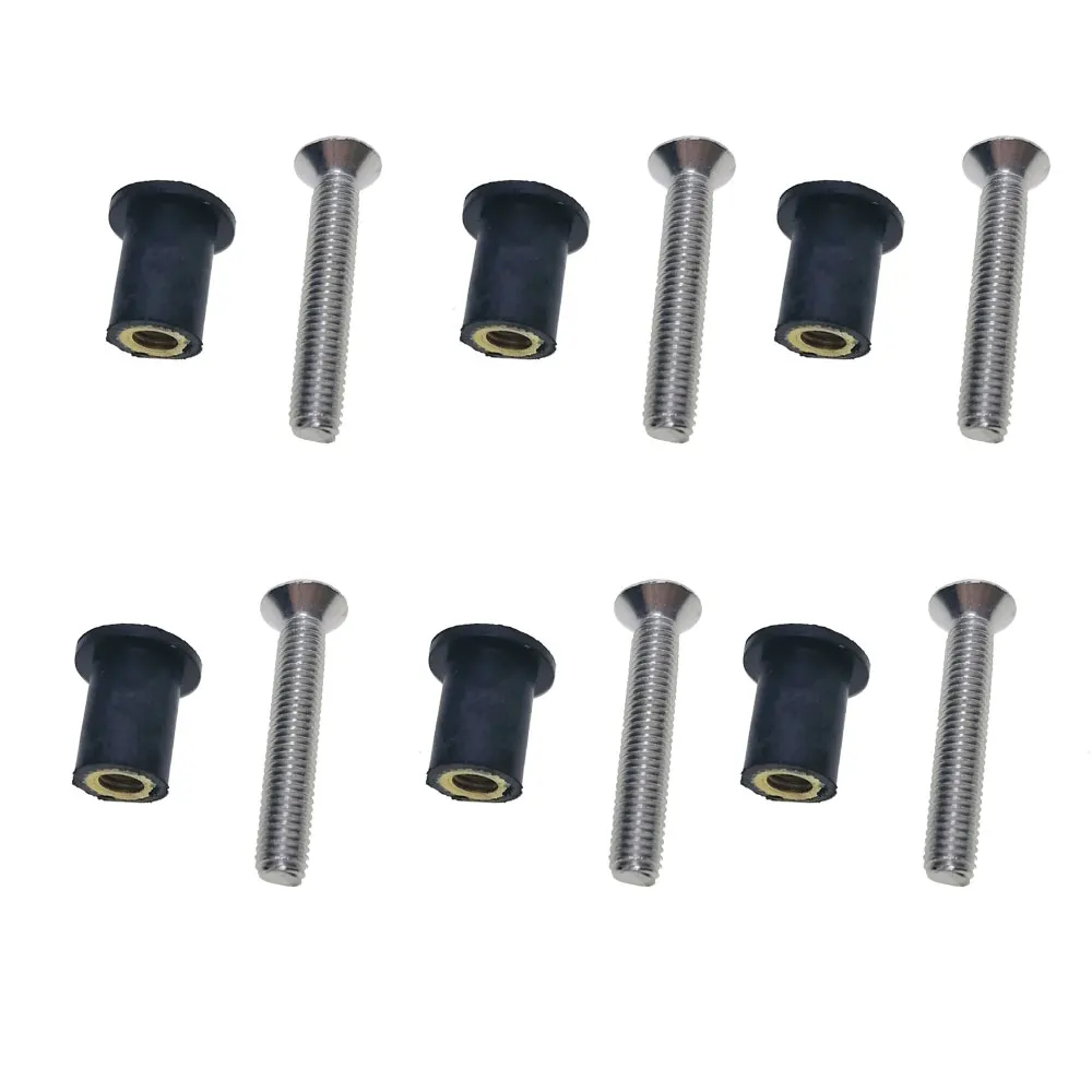 Marine-Boat-M5-Rubber-Well-Nut-Kit-Stainless-Steel-Screw-Fixing-Nuts ...