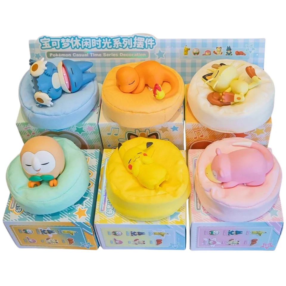 Pokemon-Original-Kawaii-Casual-Time-Sleeping-Posture-Ornaments-Series ...