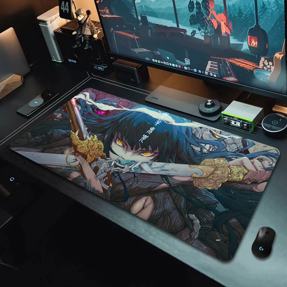 Samurai Large Anime Mousepad Gamer Japanese XXL Gaming Mouse Pad Rubber ...