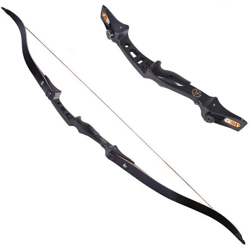 60" 20-50lbs Black ET1 Recurve Bow Raptor ILF Right Hand For Hunting ...