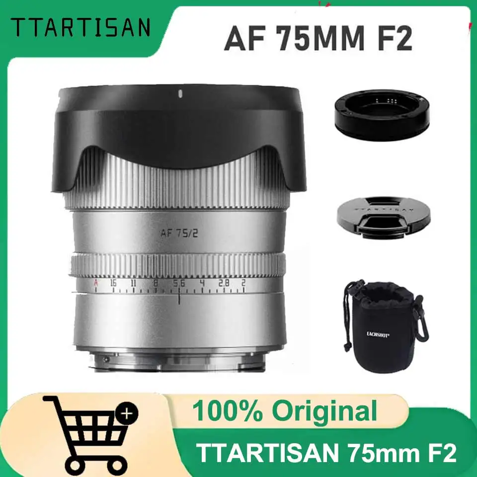 TTArtisan AF 75mm F2 フルフレームオートフォーカスレンズ ポートレート撮影用 ソニーE A6400 A7RIII ZVE ...