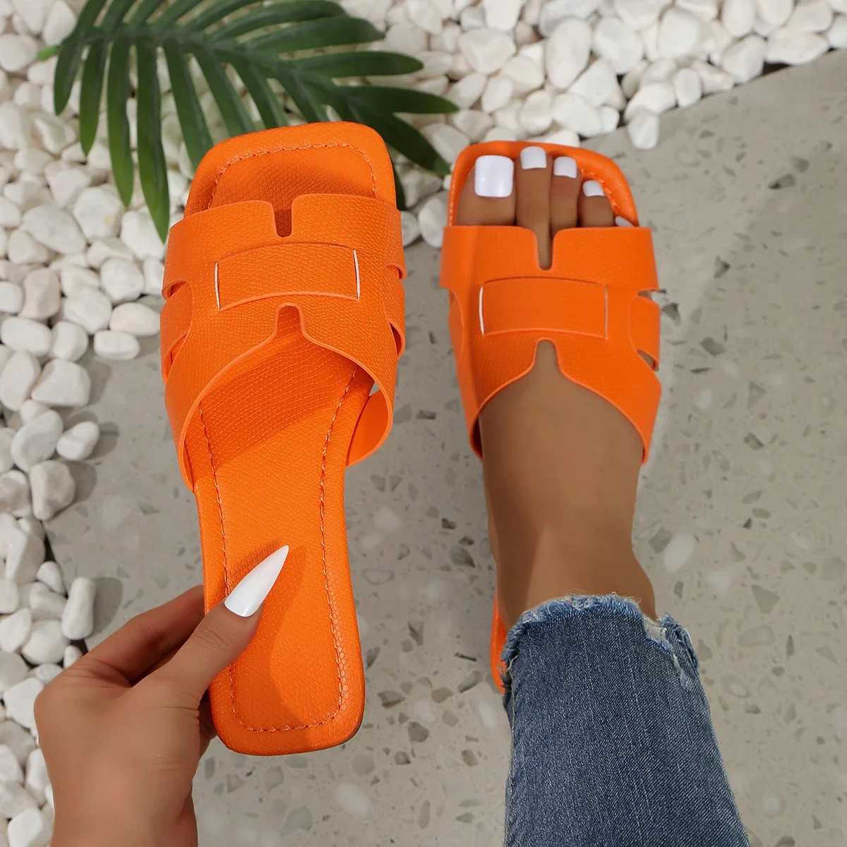 Luxury Summer Women Slippers Brand Designer Slides Women Trend Outdoor ...