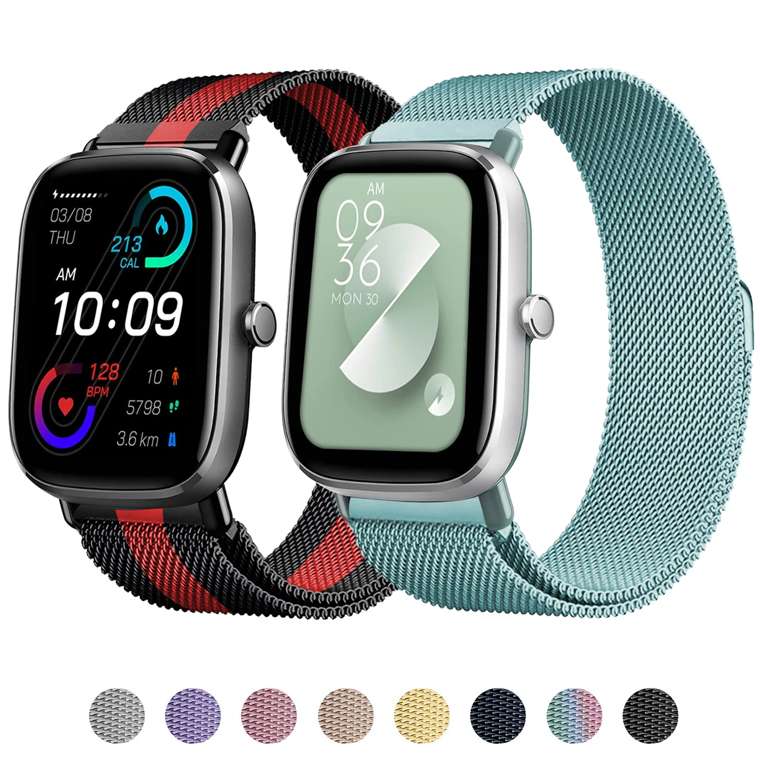 어메이즈핏 gts 2, 3/4 미니, Bip, Gtr, 47mm, 42mm, 20mm, 22mm, 시계 스트랩 팔찌, 삼성 ...