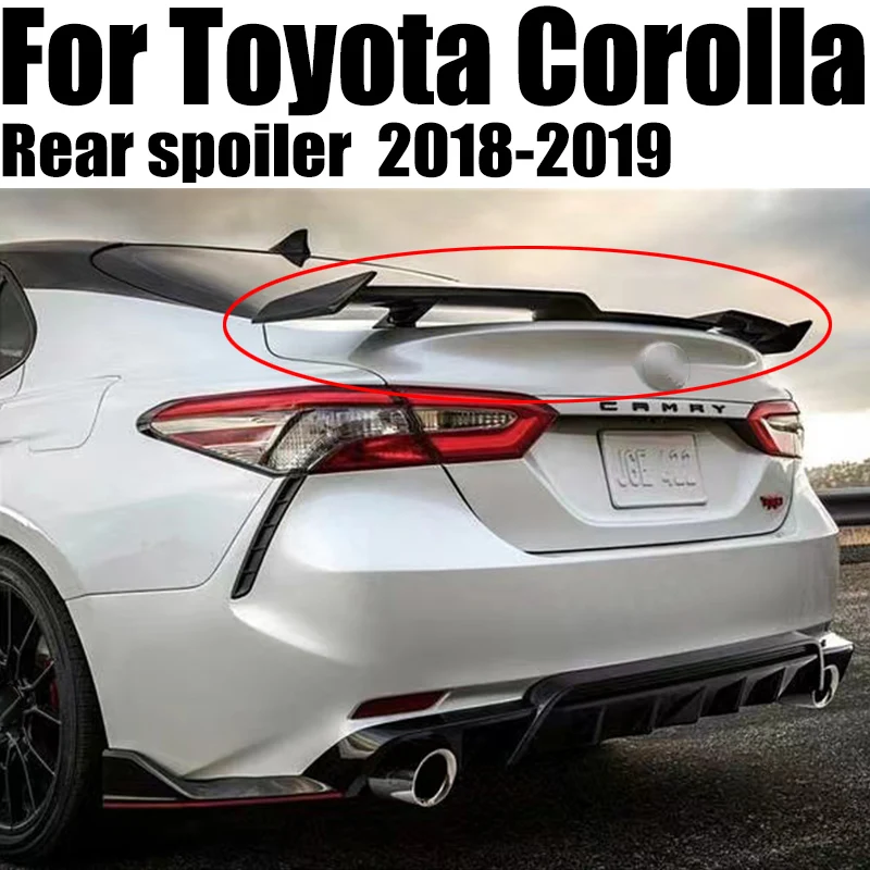 For-Toyota-Camry-corolla-poiler-High-Quality-ABS-Material-Car-Rear-Wing ...
