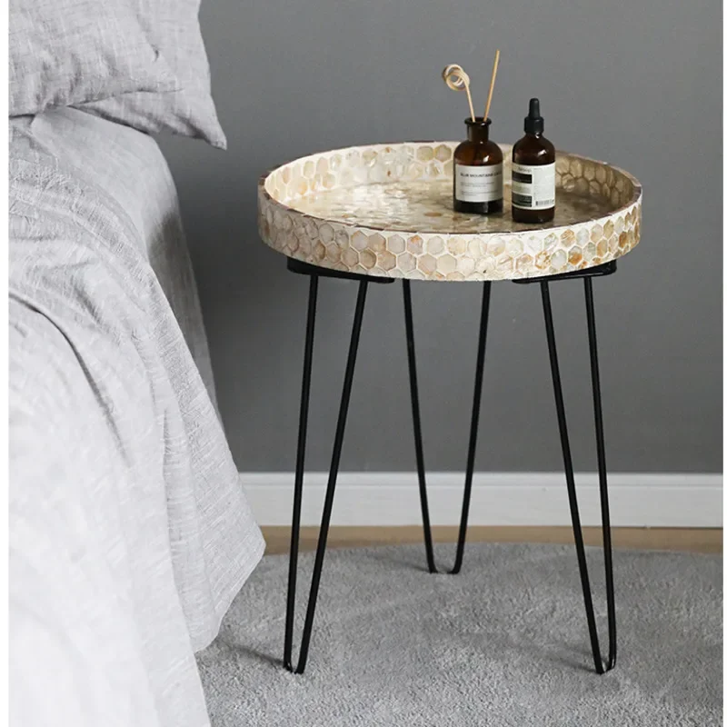 Splice-Shell-Round-Coffee-Table-Plus-High-Edge-Sweet-Table-Three-Foot ...