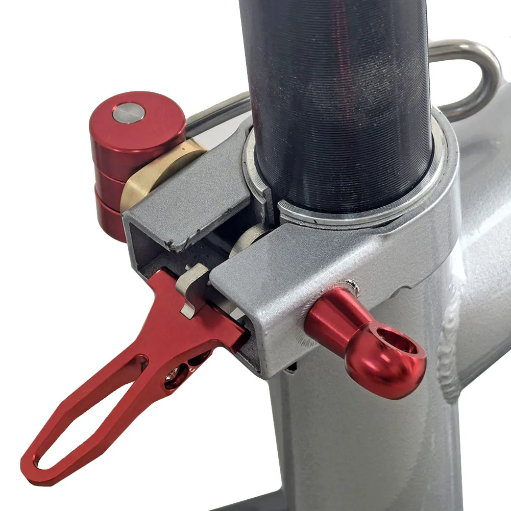 Folding Bike Seatpost Clamp 80mm Aluminum Quick Release Clamp Stainless ...