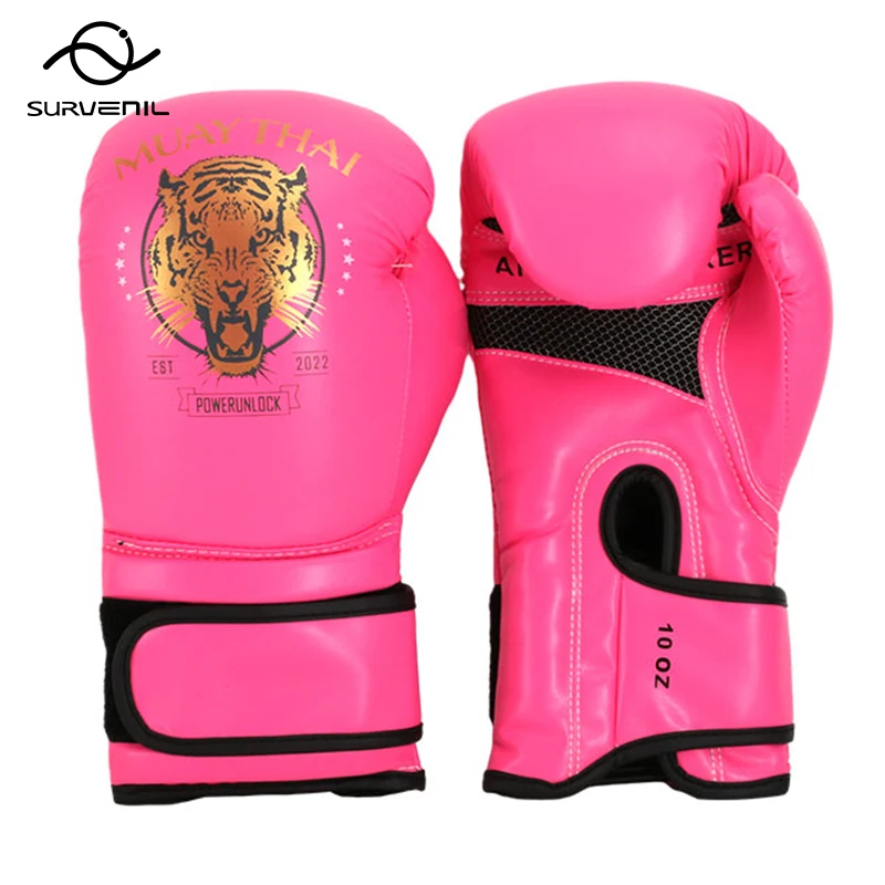 Luvas-de-boxe-masculinas-e-femininas-Tiger-Muay-Thai-Sanda-Karat ...