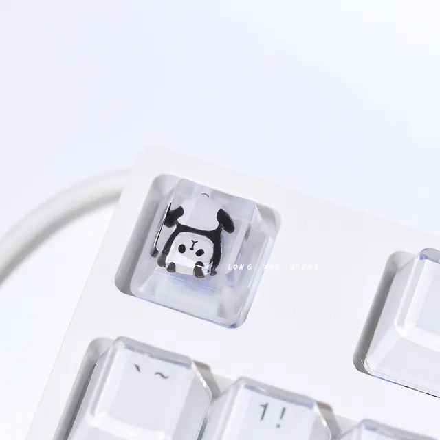 Resin Panda Keycaps Three-dimensional Personality Cute Backlit Keycap ...