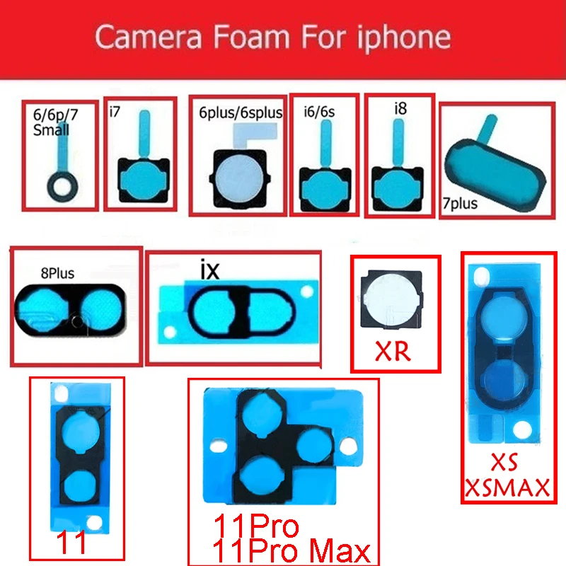 10x Front&Back Camera Shockproof Shielded Foam for iphone 11 Pro Max XS ...