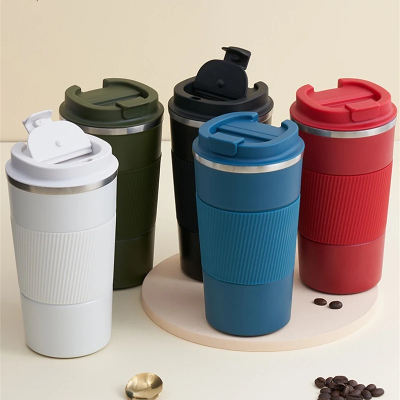 Stainless-Steel-Coffee-Thermos-Car-Mugs-with-Non-slip-Case-Non-slip-Mat ...