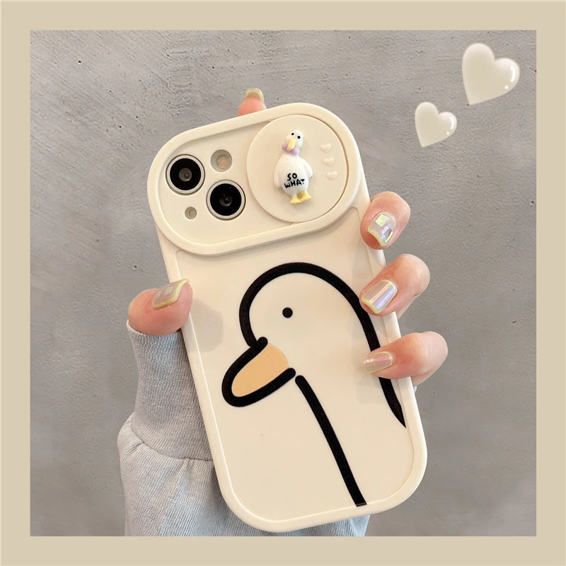 Internet Celebrity Duck Protection Cases for Iphone 14 13 12 11 X XR XS ...