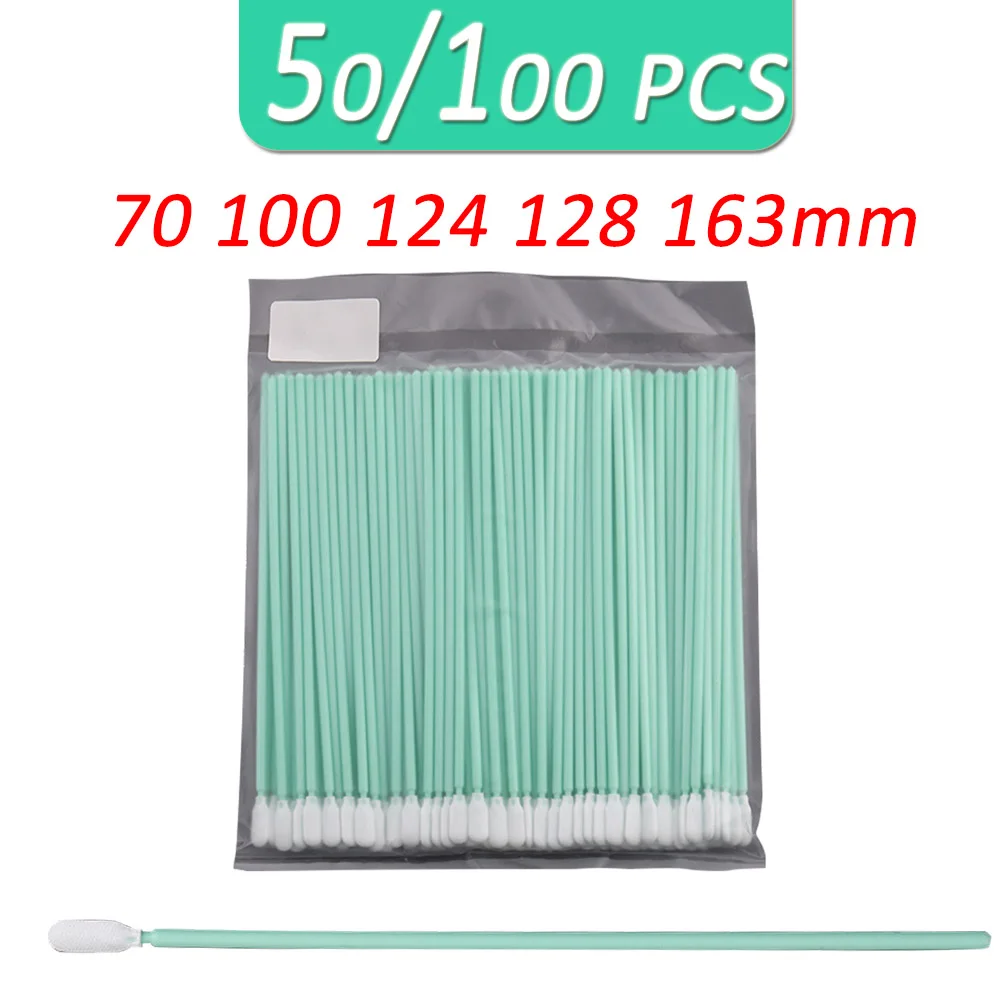 100/50PCS Inkjet Printhead Foam Cleaning Swabs Dust Off Industry Micro ...
